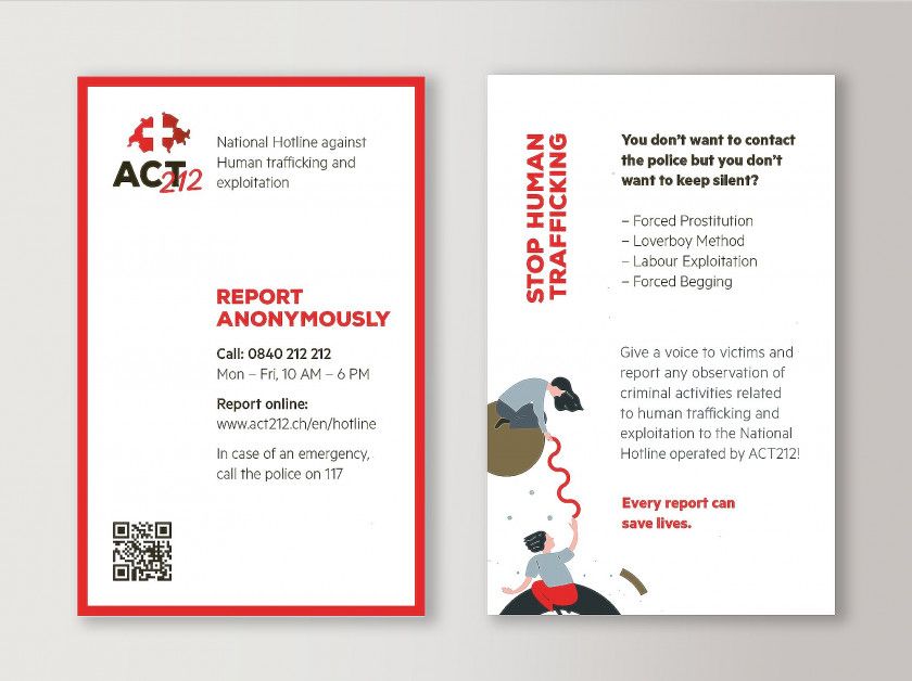 Order hotline business card - ASSOCIATION ACT212